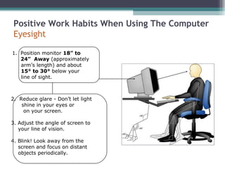 Introduction to Ergonomics - Using Computers Safely | PPT