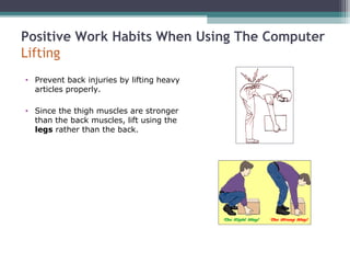 Introduction to Ergonomics - Using Computers Safely | PPT