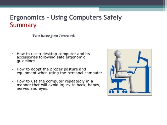 Introduction to Ergonomics - Using Computers Safely