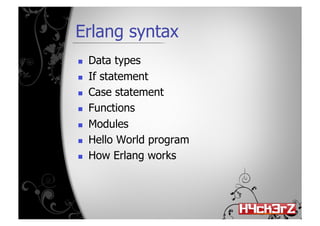 Introduction To Erlang Final | PDF