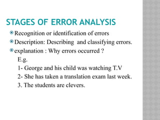 Introduction to Eror Analysis.pptx free download | PPT
