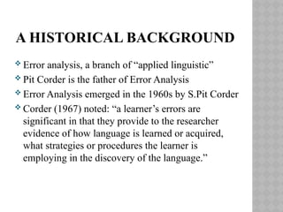 Introduction to Eror Analysis.pptx free download | PPT