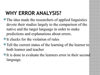 Introduction to Eror Analysis.pptx free download | PPT