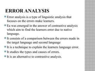 Introduction to Eror Analysis.pptx free download | PPT
