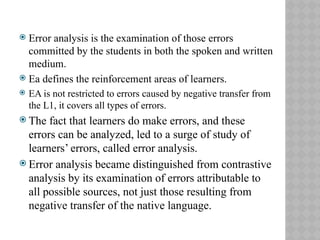 Introduction to Eror Analysis.pptx free download | PPT