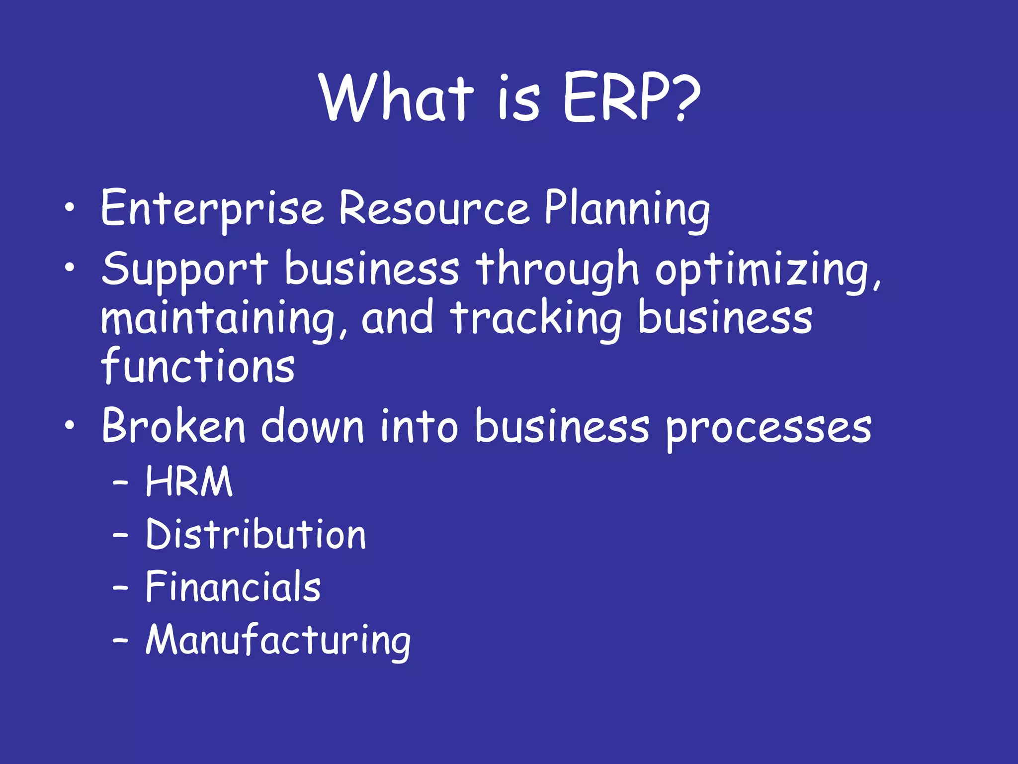 Introduction to erp | PPT