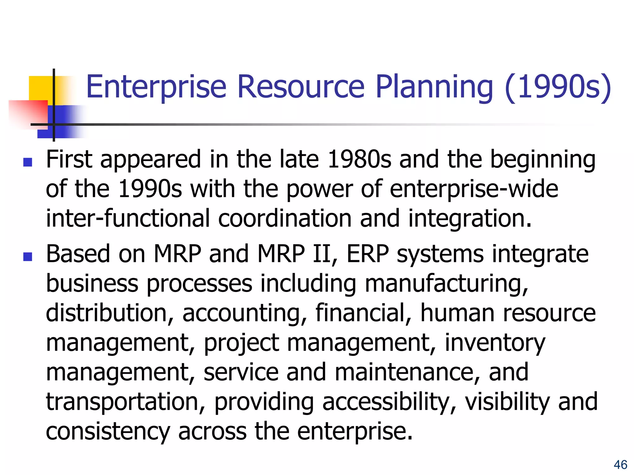 Introduction to ERP.PPT | Computing | Technology & Computing