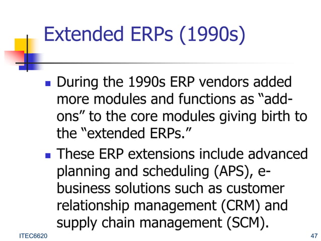 Introduction to ERP.PPT | Computing | Technology & Computing