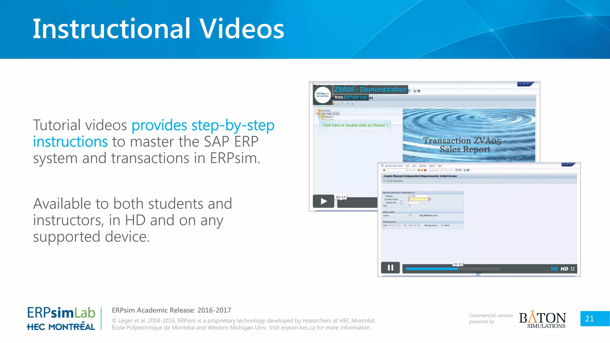 ERPsim: Simulation Games for Engaging ERP Education | PPTX