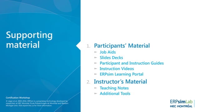 ERPsim: Simulation Games for Engaging ERP Education | PPTX | Computer ...