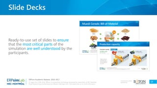 ERPsim: Simulation Games for Engaging ERP Education | PPTX