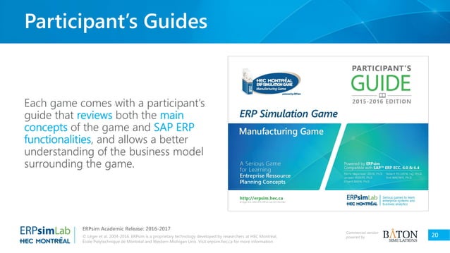 ERPsim: Simulation Games for Engaging ERP Education | PPTX | Computer ...