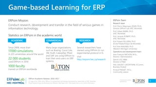 ERPsim: Simulation Games for Engaging ERP Education | PPTX
