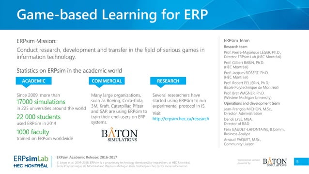 ERPsim: Simulation Games for Engaging ERP Education | PPTX | Computer ...
