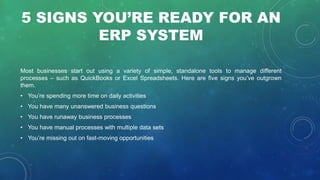 Introduction to erp system | PPTX
