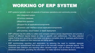 Introduction to erp system | PPTX