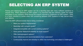Introduction to erp system | PPTX