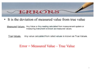 Measurements and Instrumentation | PPTX