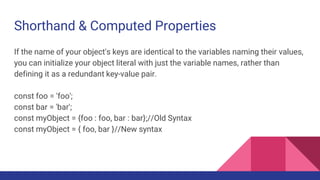 Introduction to es6 | PPTX