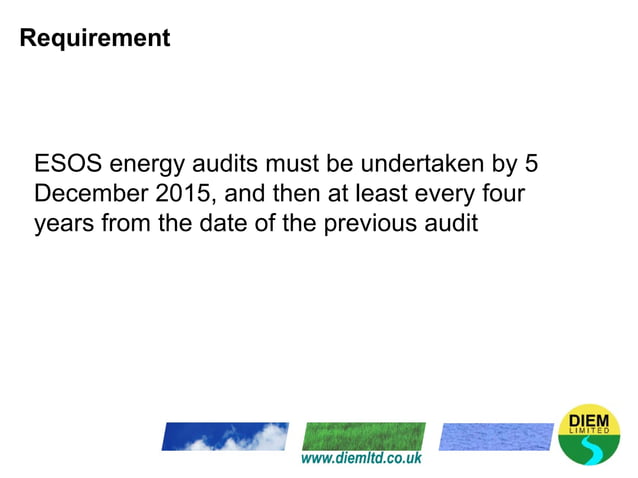Introduction to the Energy Savings Opportunity Scheme (ESOS) | PPT