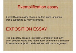 INTRODUCTION TO ESSAY TYPES | PPT