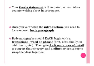 Introduction To Essay Writing | PDF
