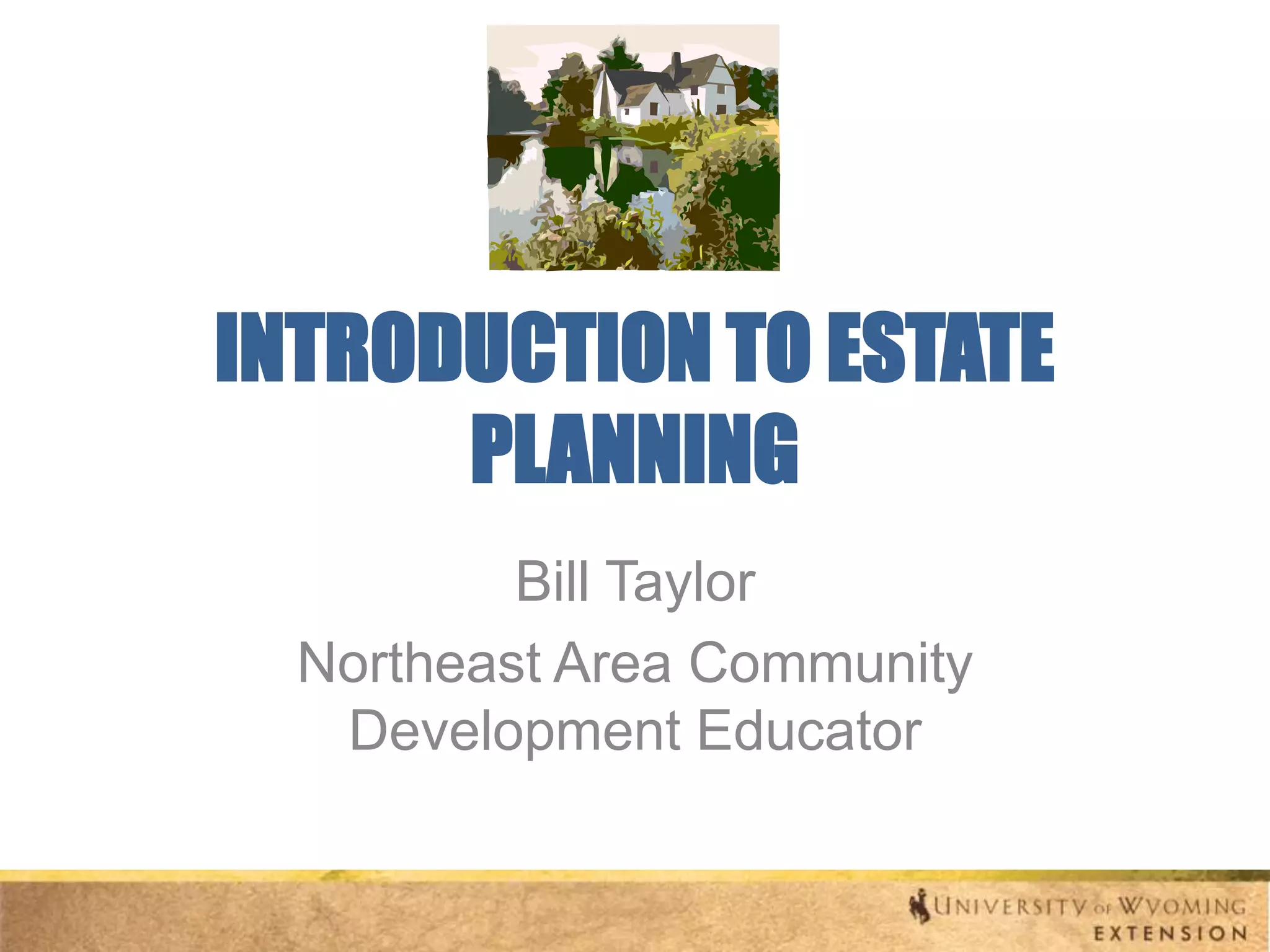 Introduction to Estate Planning | PPT