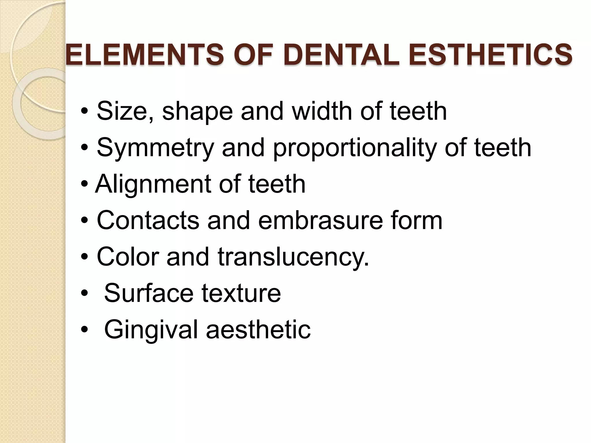 Introduction to esthetic dentistry | PPTX