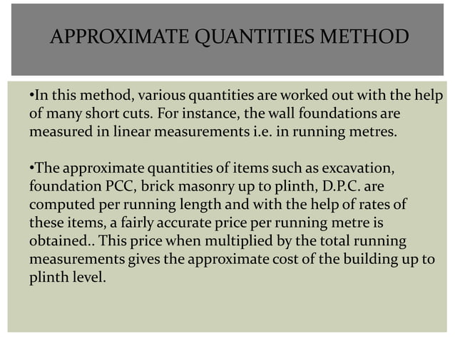 Introduction to estimation | PPTX | Civil Engineering Industry | Industries