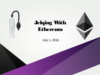 Introduction to ethereum_public | PPT