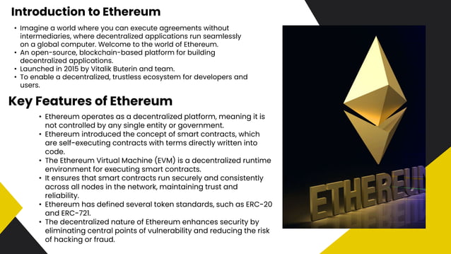 Understanding Ethereum: The Future of Blockchain Technology | PPT