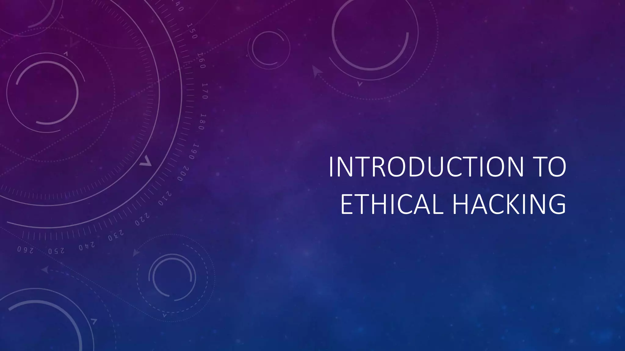 Introduction to ethical hacking | PPT