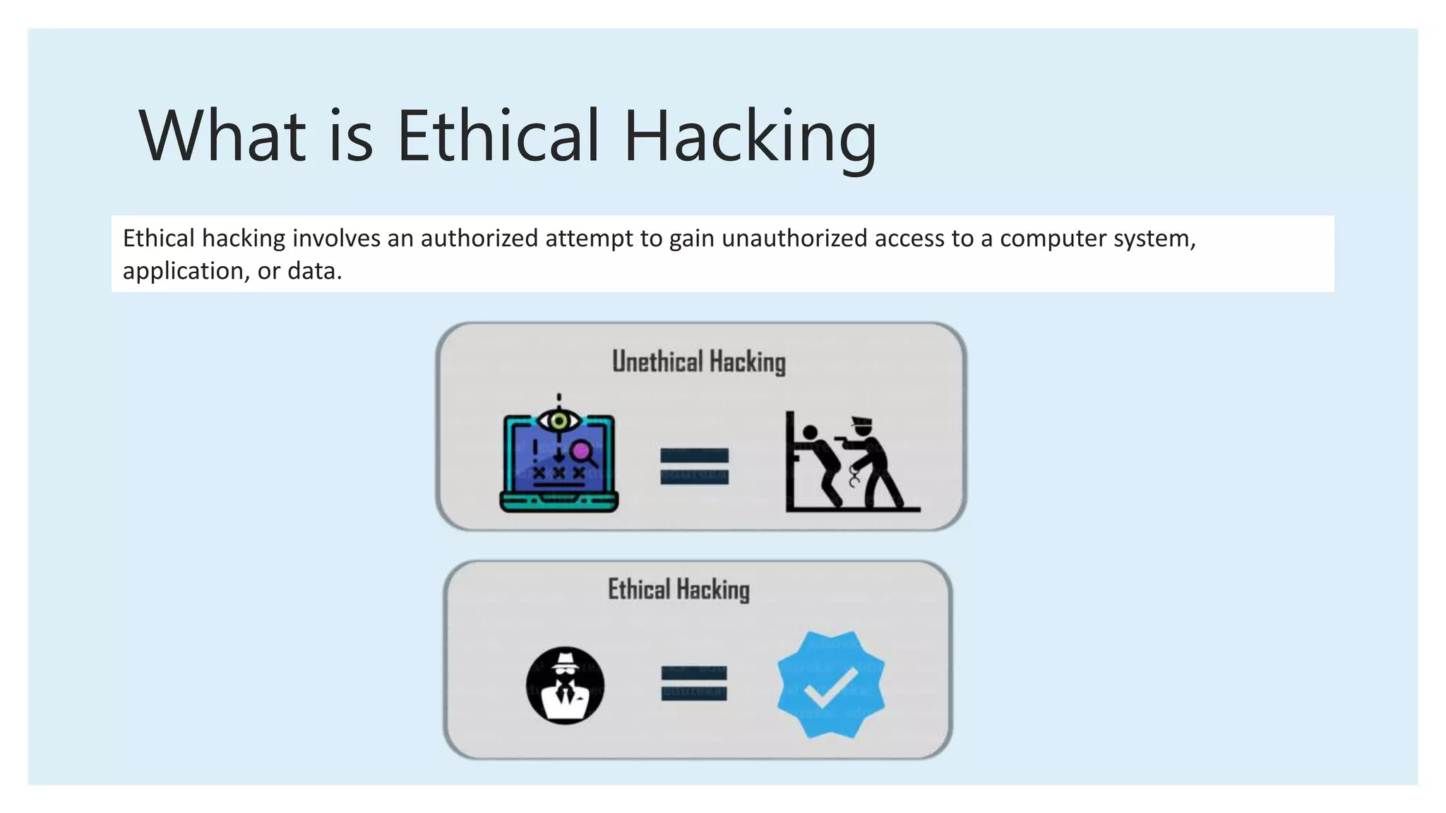 Introduction to ethical hacking | PPTX