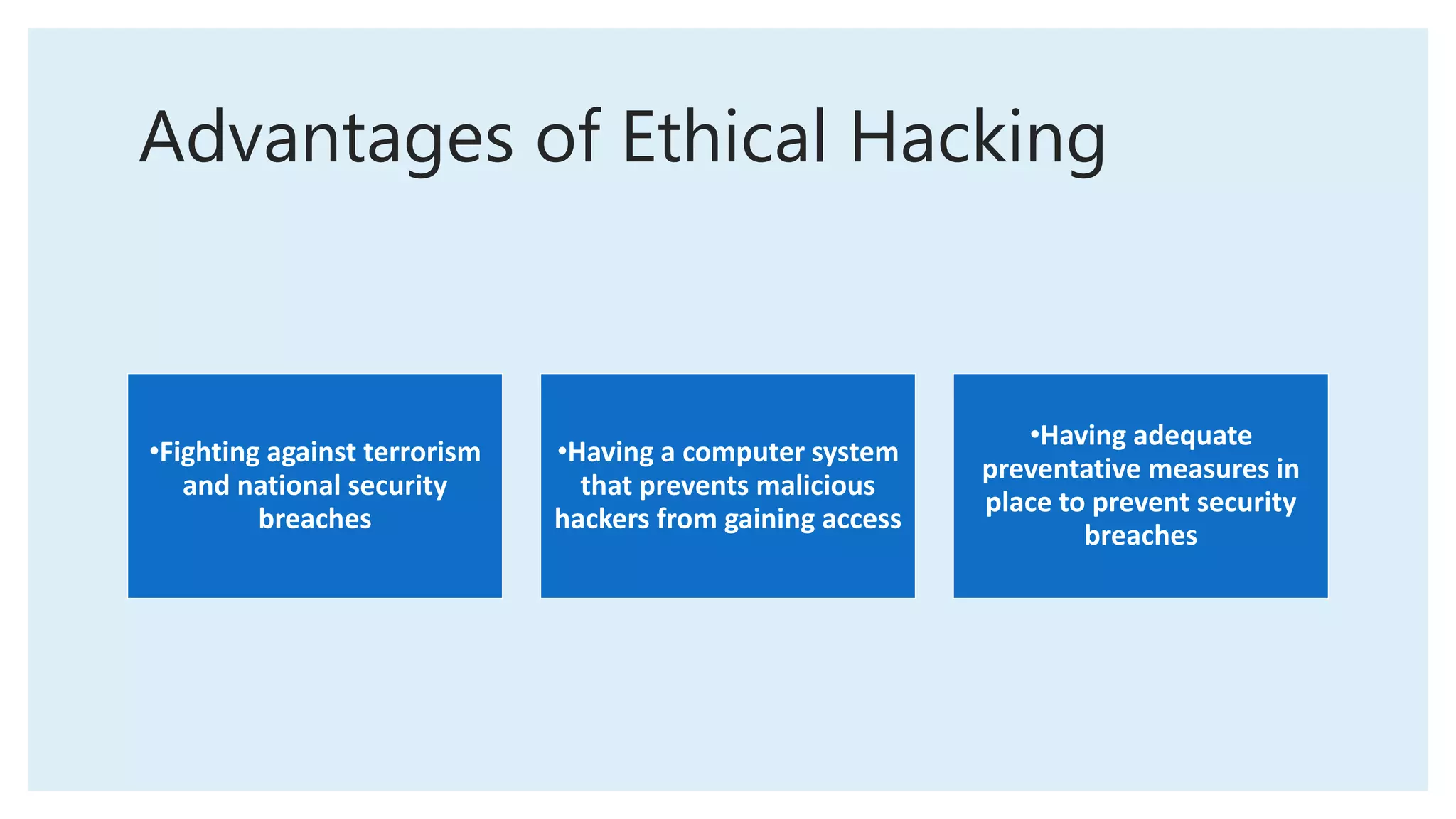 Introduction to ethical hacking | PPTX