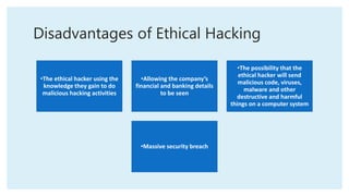 Introduction to ethical hacking | PPTX