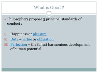 Introduction to ethics | PPTX