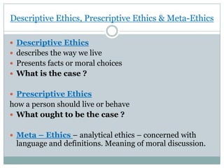 Introduction to ethics | PPTX