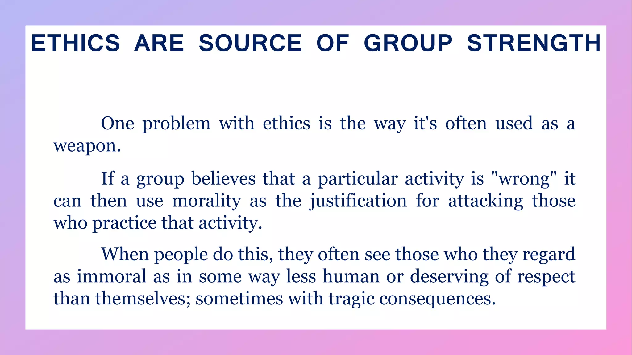 Introduction to ethics | PPTX