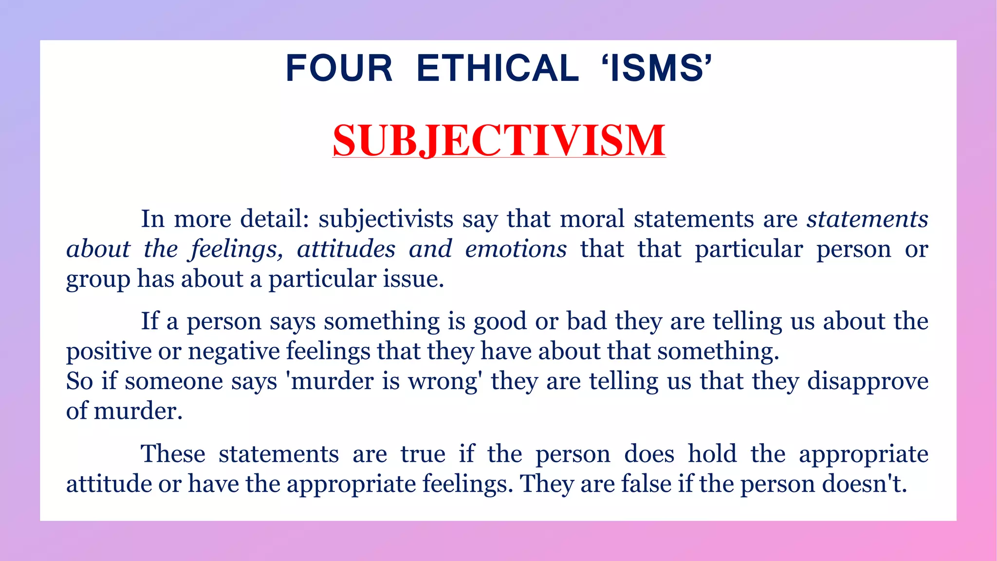 Introduction to ethics | PPTX