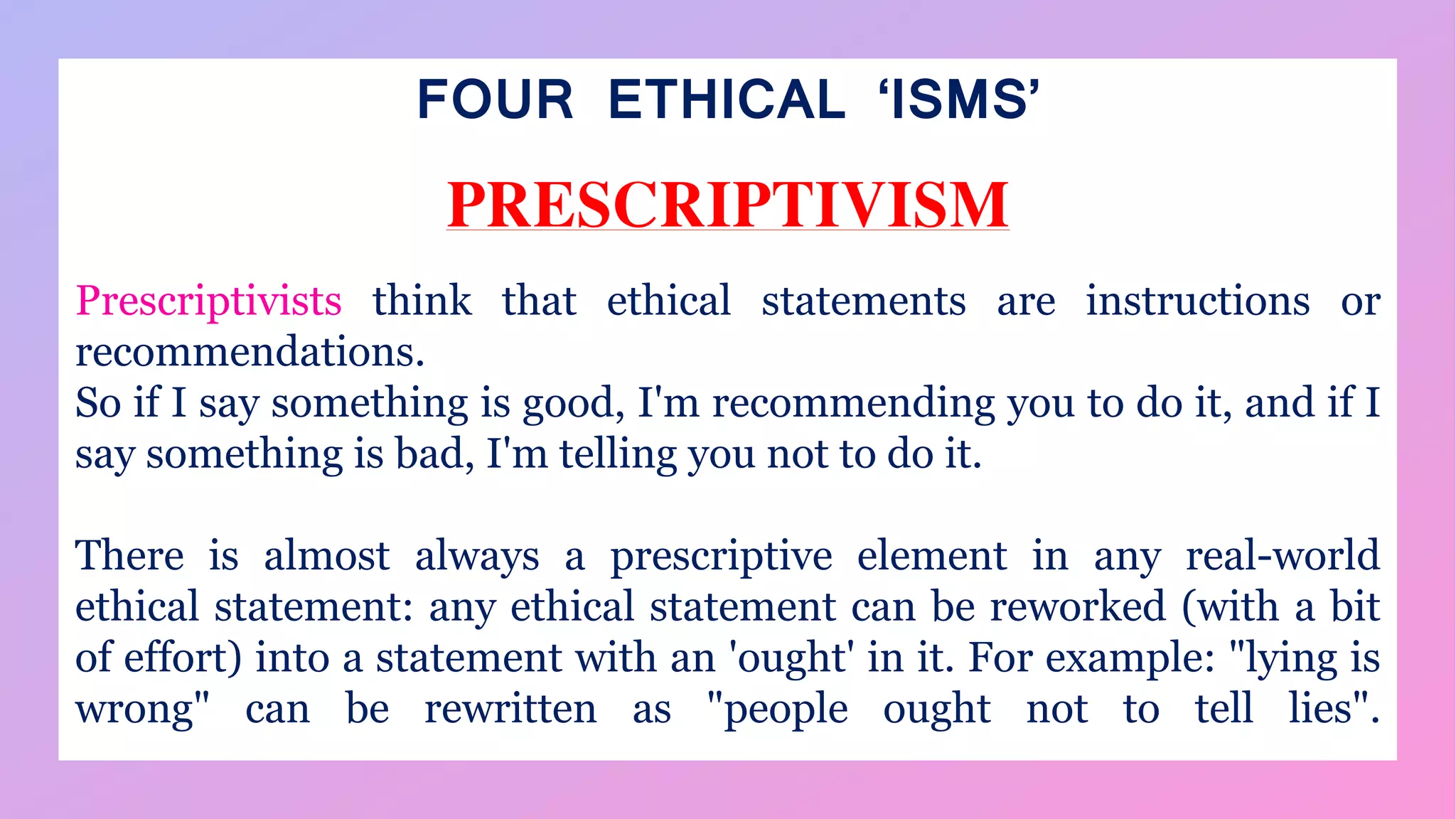 Introduction to ethics | PPTX