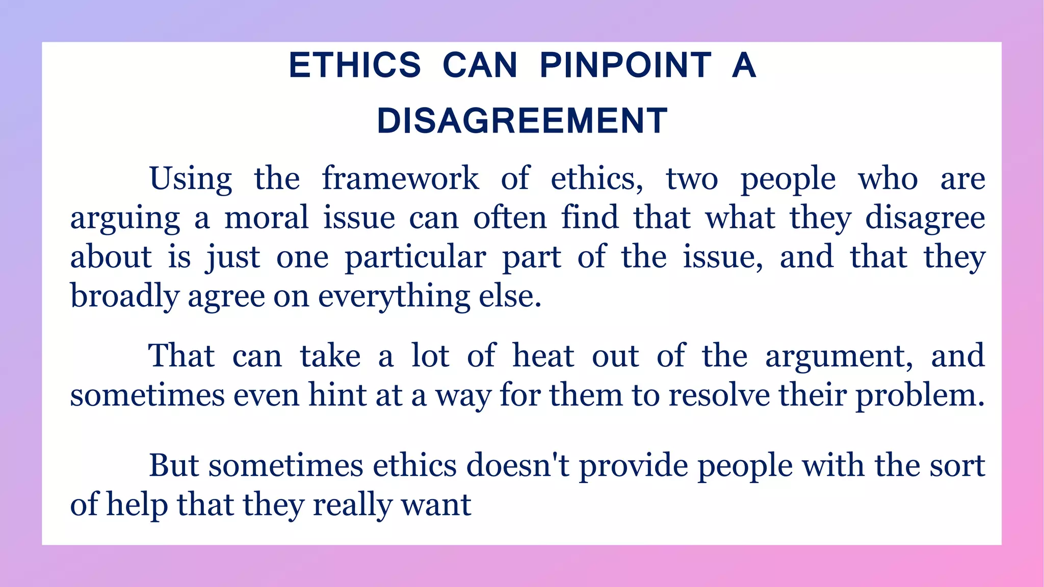 Introduction to ethics | PPTX