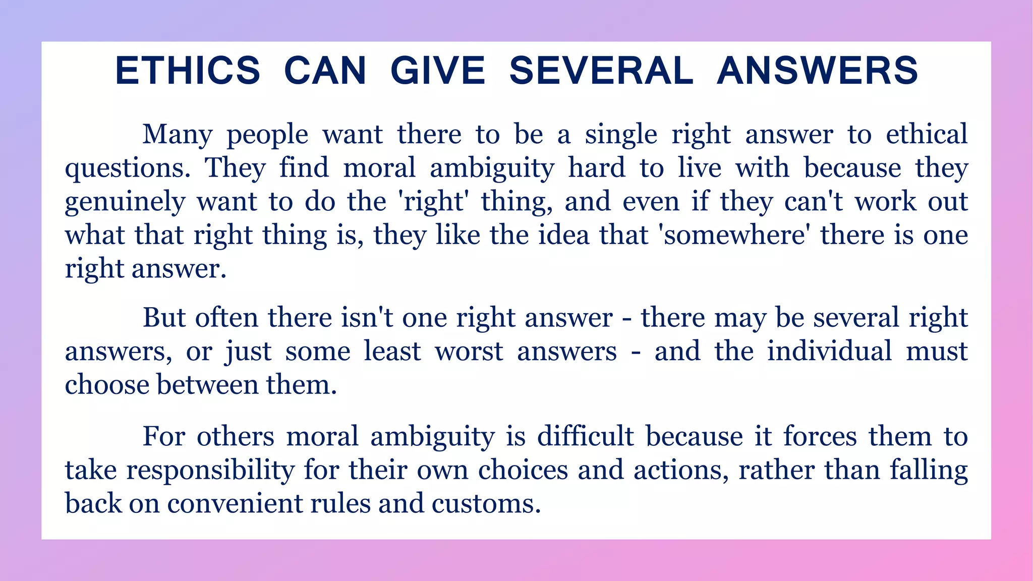 Introduction to ethics | PPTX