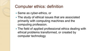 Introduction to ethics 1 | PPT