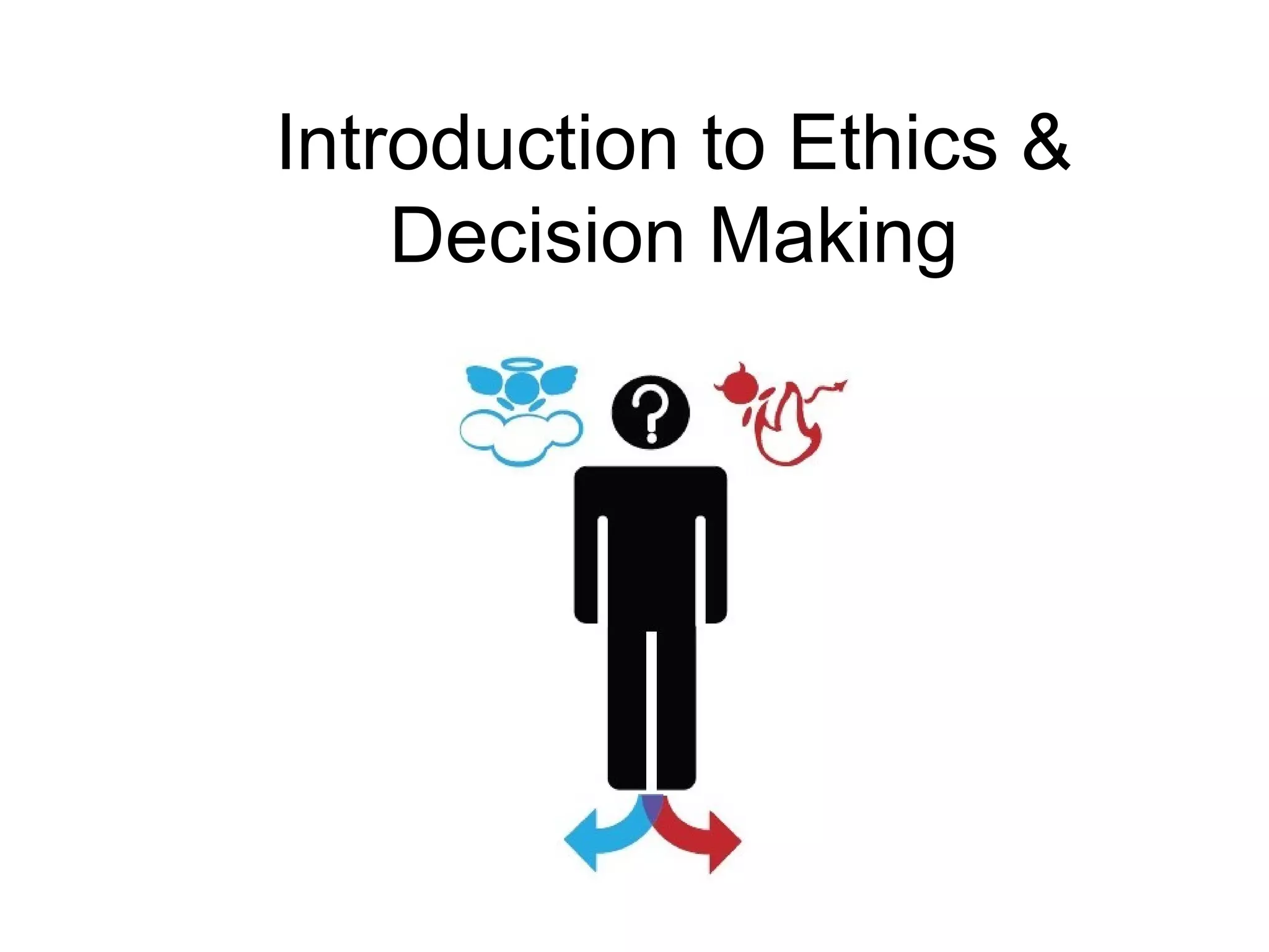 Introduction to ethics and decision making | PPT