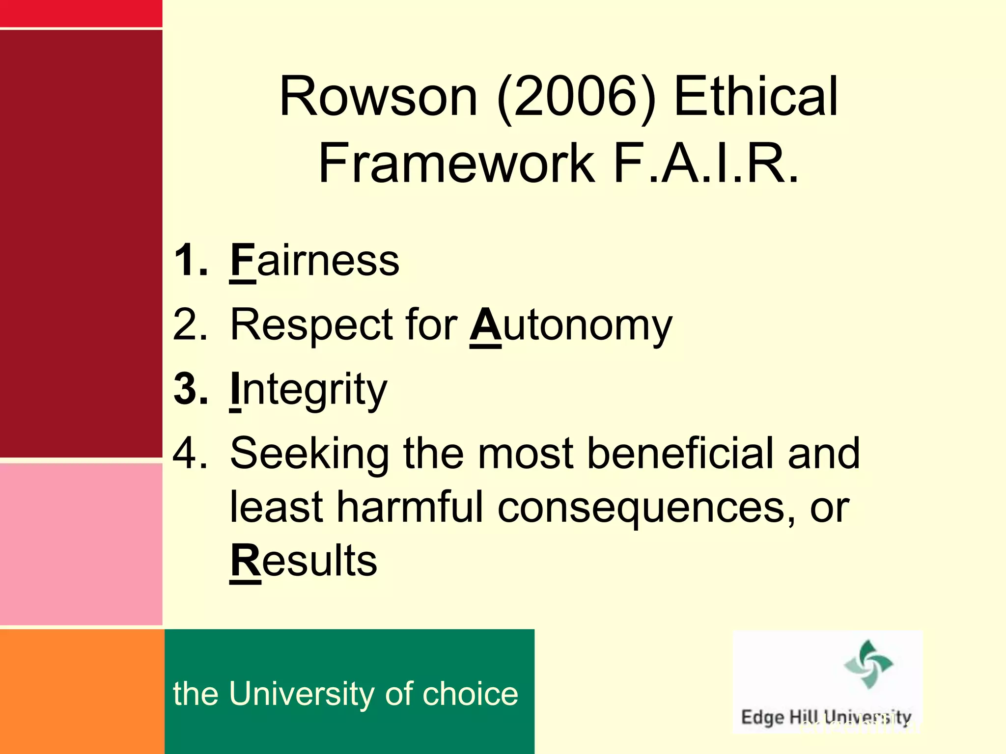 Introduction To Ethics & Ethical Principles | PPTX