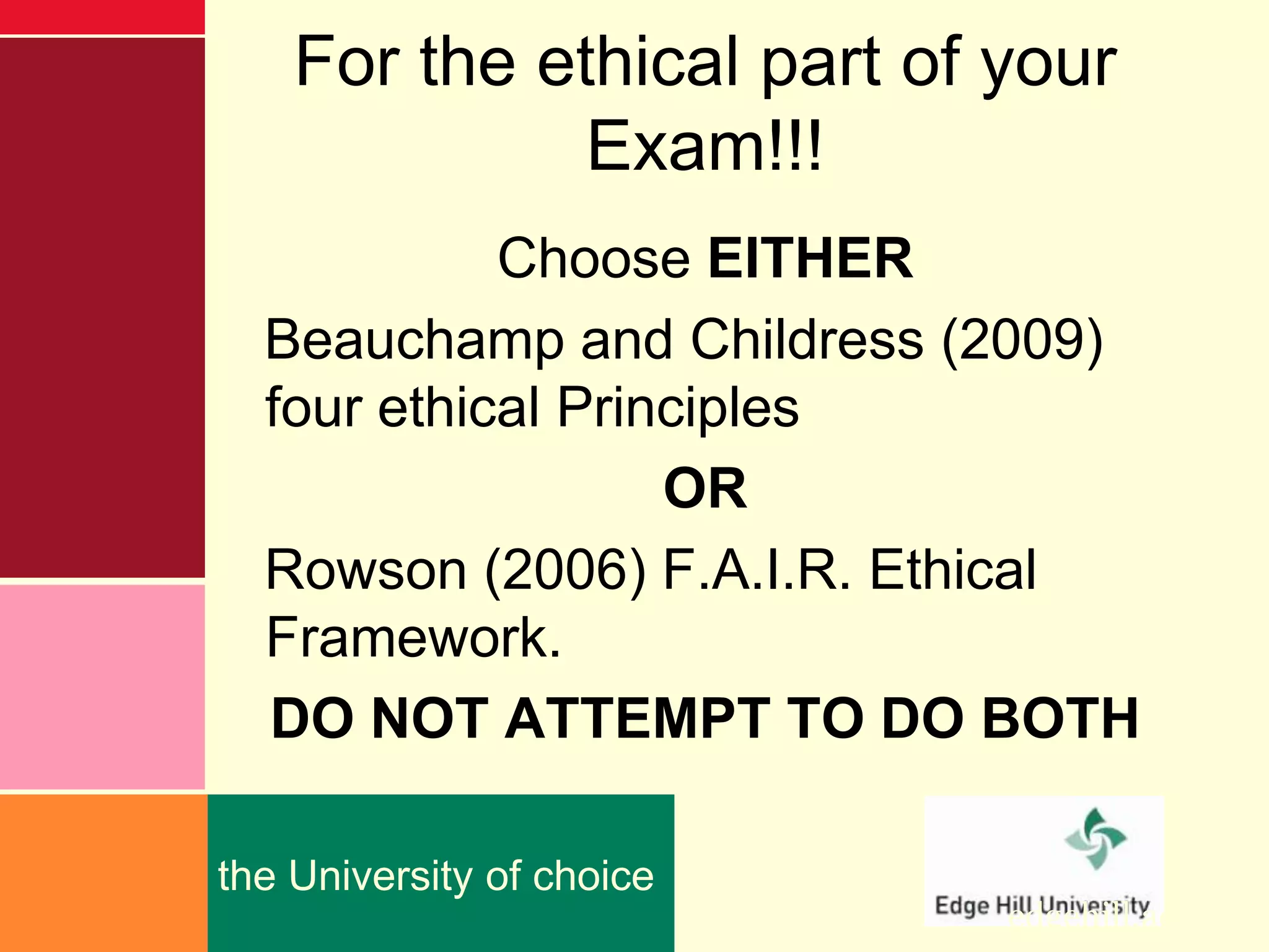 Introduction To Ethics & Ethical Principles | PPTX