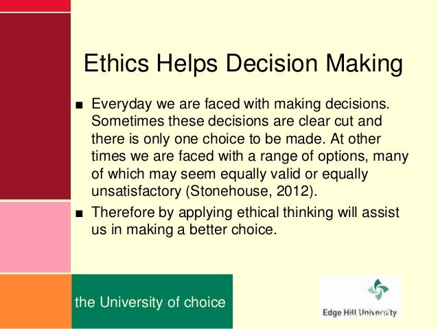 Introduction To Ethics Ethical Principles
