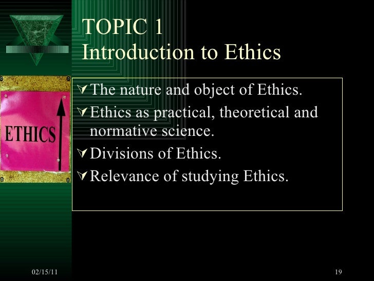 Introduction To Ethics First Class Ppt