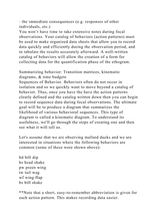 Introduction to Ethology Part 2 Quantifying BehaviorBio 112 Lab.docx