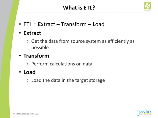 Introduction to ETL and Data Integration | PDF | Databases | Computer Software and Applications